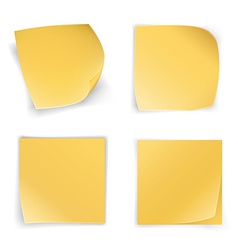 Sticker notes and clip Royalty Free Vector Image