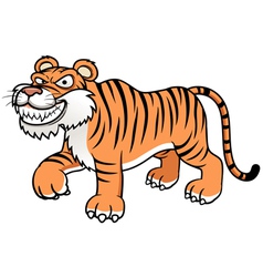 Ferocious tiger strong bodybuilder Royalty Free Vector Image