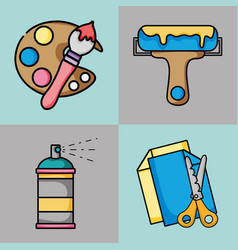 Art and craft creative object design Royalty Free Vector