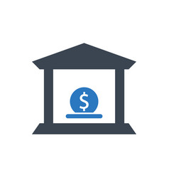 Banking symbol financial system icon circulation Vector Image