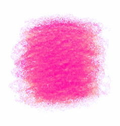 Pink crayon scribble texture stain triangle shape Vector Image