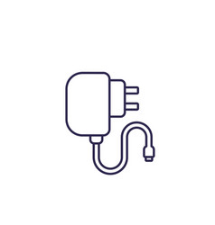 Usb charging plug icon Royalty Free Vector Image
