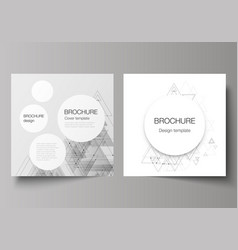 Minimal editable layout of two square Royalty Free Vector