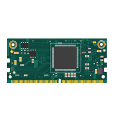 Diy electronic mini board with a micro-controller Vector Image