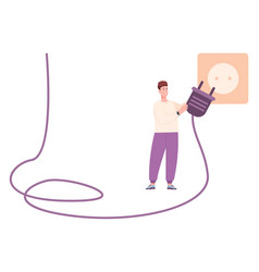 Electric plug wire design background Royalty Free Vector