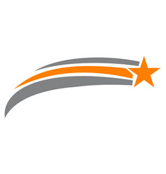 Star swoosh Royalty Free Vector Image - VectorStock