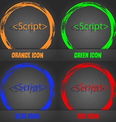 Code sign icon programming language symbol symbols