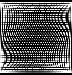 Abstract grid mesh pattern with distortion effect Vector Image