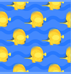 Colorful underwater ocean life seamless pattern Vector Image