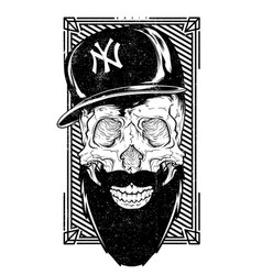 Yankee skull Royalty Free Vector Image - VectorStock