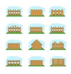 Wooden fence Royalty Free Vector Image - VectorStock