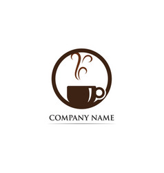 Realistic empty coffee cup template brown mug Vector Image