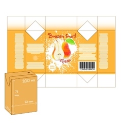 Tissue box packaging design template Royalty Free Vector