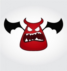 Evil spirit silhouette halloween dark night devil Vector Image