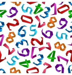 Cartoon bubble numbers seamless pattern Royalty Free Vector