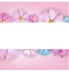 Abstract flower background template Royalty Free Vector