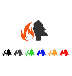 Forest fire icon Royalty Free Vector Image - VectorStock