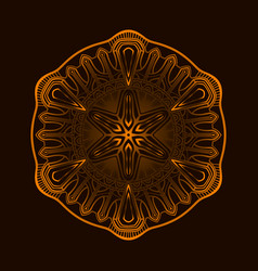 Mandala 18 spiral spike Royalty Free Vector Image