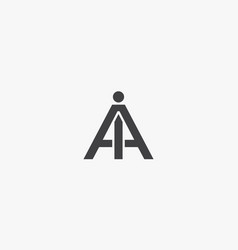 Sf letter logo concept isolated on white Vector Image