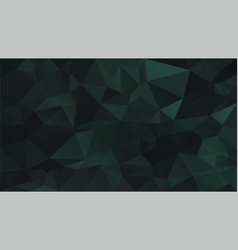 Blue green emerald polygon triangular pattern Vector Image