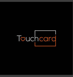 Modern and cool touch card logos are perfect Vector Image