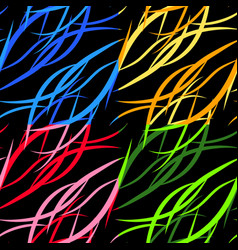 Abstract set of patterns from smooth intersecting Vector Image