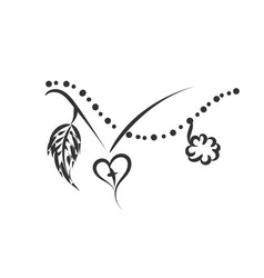 Christian tattoo design with a holy cross Vector Image