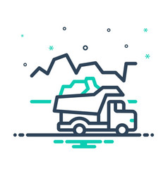 Coal energy iconcartoon logo Royalty Free Vector Image