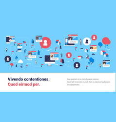Social media concept Royalty Free Vector Image
