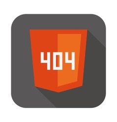 Web development shield sign isolated ampersand Vector Image