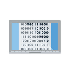 Flat binary code Royalty Free Vector Image - VectorStock