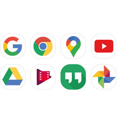 Google icons Royalty Free Vector Image - VectorStock