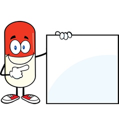 Pill Cartoon Royalty Free Vector Image - VectorStock