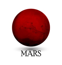 Mars planet cartoon Royalty Free Vector Image - VectorStock