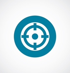 Optical sight icon bold blue circle border Vector Image