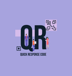 Qr quick response code binary code for product Vector Image