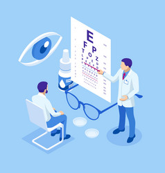 Eye check logo icon Royalty Free Vector Image - VectorStock
