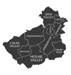 Modern map - knowsley district of merseyside uk Vector Image