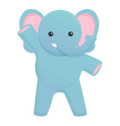 Say hi elephant icon cartoon style Royalty Free Vector Image