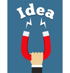 Set Magnets In Different Shapes On White Vector Image