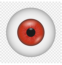 Vampire eye icon realistic style Royalty Free Vector Image