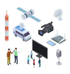 Radio tower Royalty Free Vector Image - VectorStock