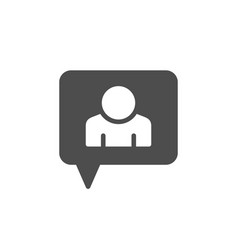 Social media icon comments comment button symbol Vector Image