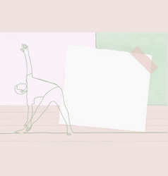 Aesthetic Paper Notes Background Wallpaper Vector Image