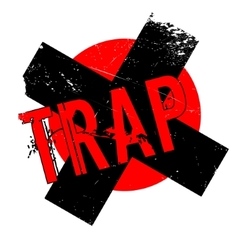 It is a trap rubber stamp Royalty Free Vector Image