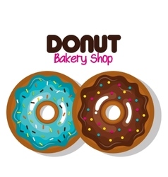 Delicious donuts bakery shop Royalty Free Vector Image