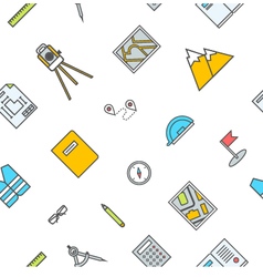 Seamless planning design geodesic Pattern Vector Image