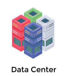 Network server rack Royalty Free Vector Image - VectorStock