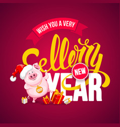Chinese new year year of the pig Royalty Free Vector Image