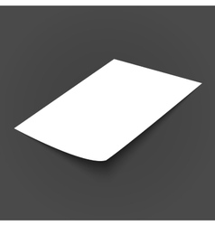 Blank paper template Royalty Free Vector Image